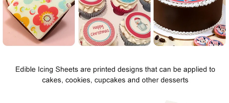 White Edible Icing Sheets Sugar Papers Wafer Paper Pack For Cake Or ...