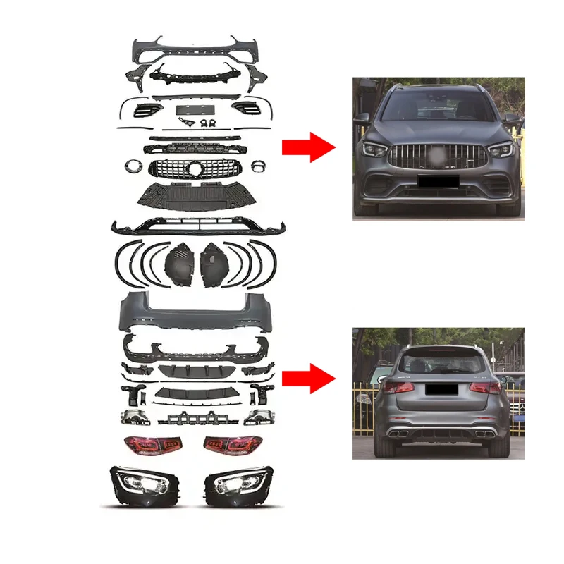 Amg Body Kit For Mercedes-benz Glc Class W253 Glc300 Glc260 Glc200 2016 ...