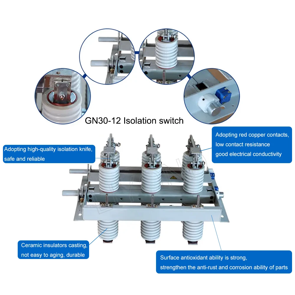 GN30-12KV Indoor H.V. Rotation Disconnect Switch by Liyond