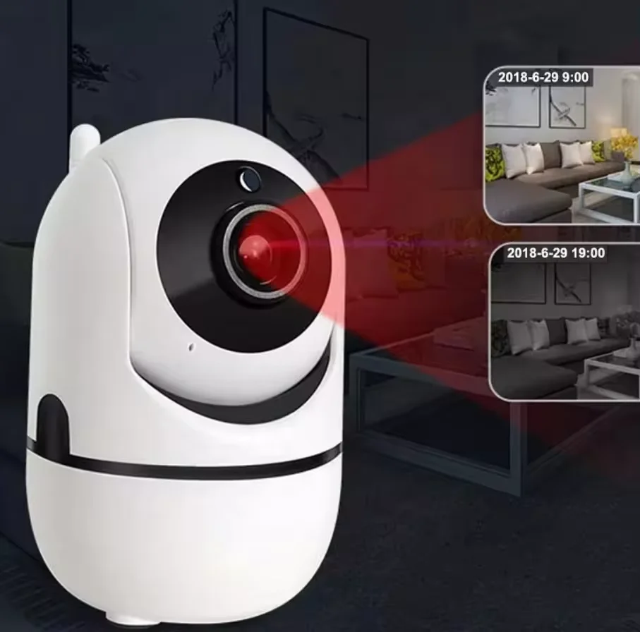 360 Degree Smart Home Security Camera with AI & Night Vision