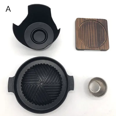 Korean Style Yakiniku Mini Non-Stick One Person Cooking Home Oven BBQ ...