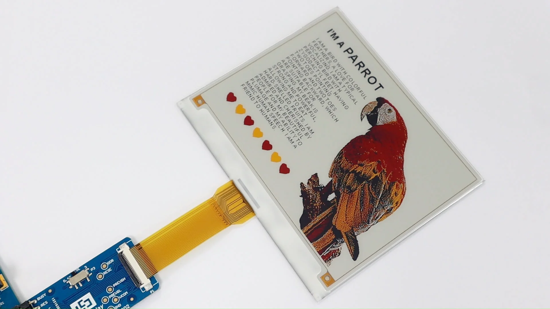 4.2-inch Black,White,Yellow,And Red E Ink Display 400x300,Gdey042f51 ...