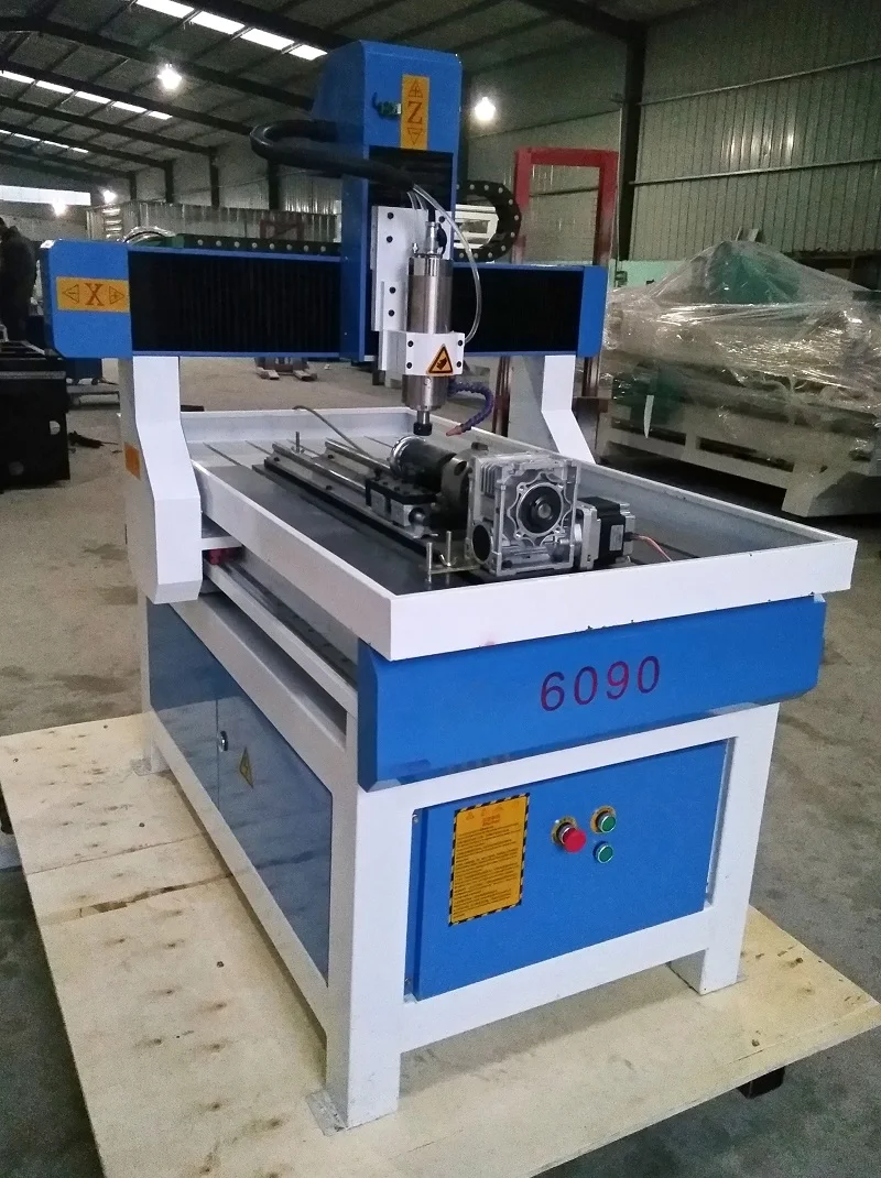 6090 Table Woodworking 600x900mm 4 Axis Mini Wood Cnc Router Machine ...