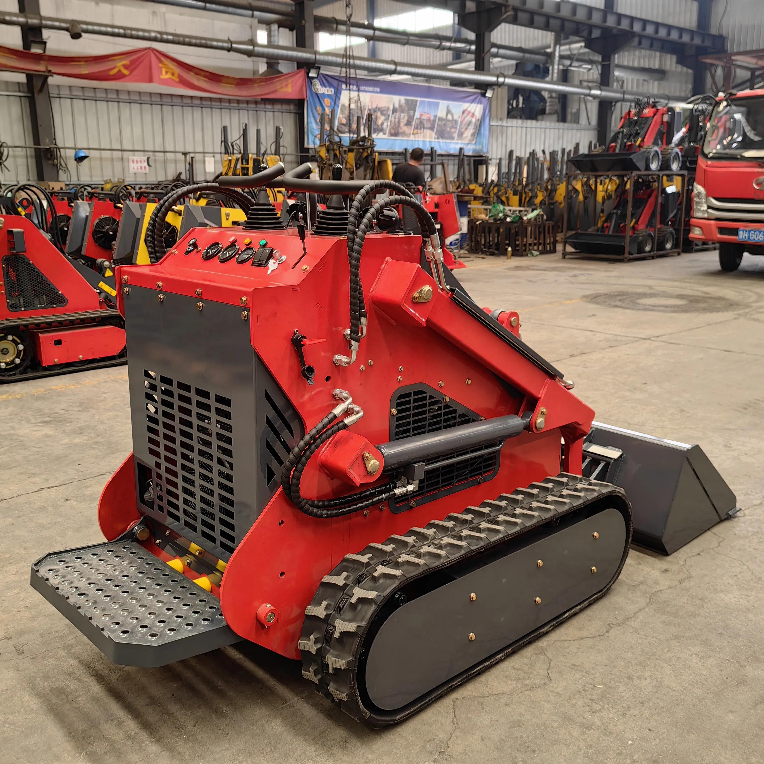 Mini Skid Steer Loader Mini Loader With Attachments - Buy Mini Loader ...