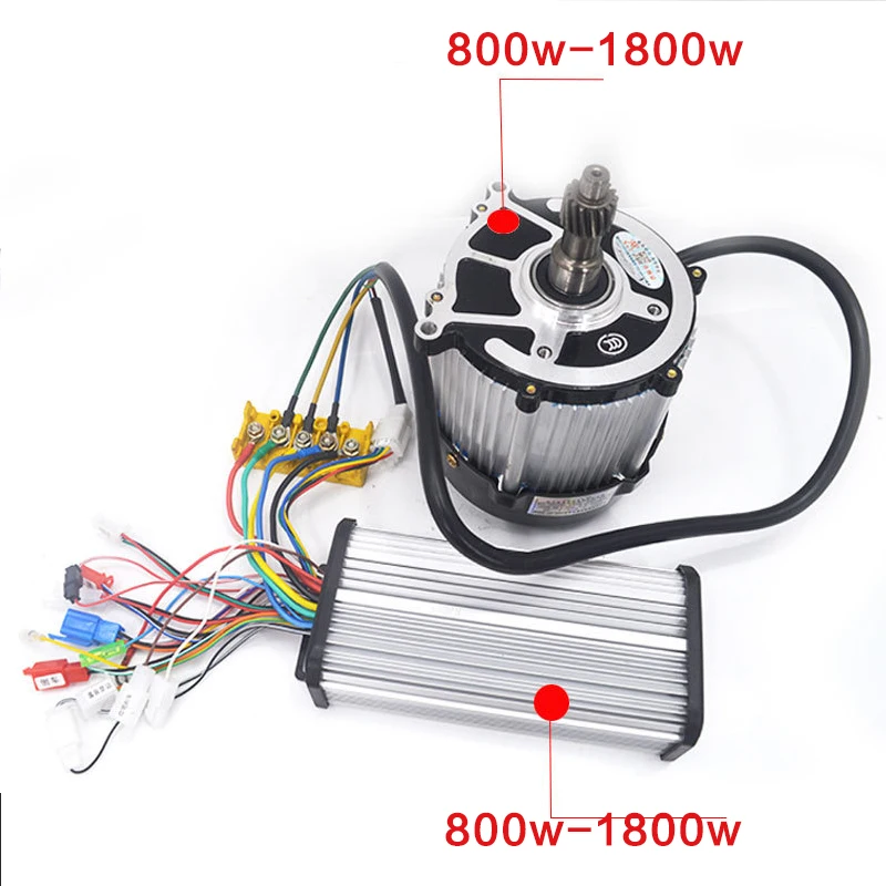 Electric Tricycle Motor 1KW 60V DC Brushless for TukTuk Bajaj Rickshaw ...