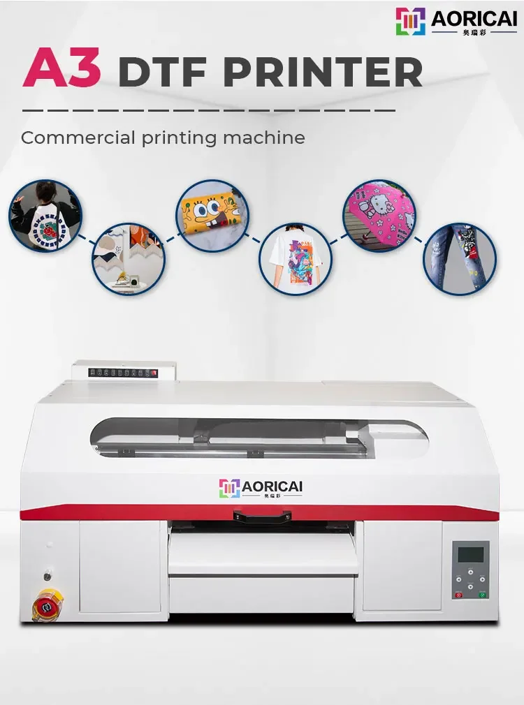 Aoricai Small Dtf Print Machine A3 Dtf Printer A3 30cm Xp600 T-shirt Dtf Printer With Powder ...