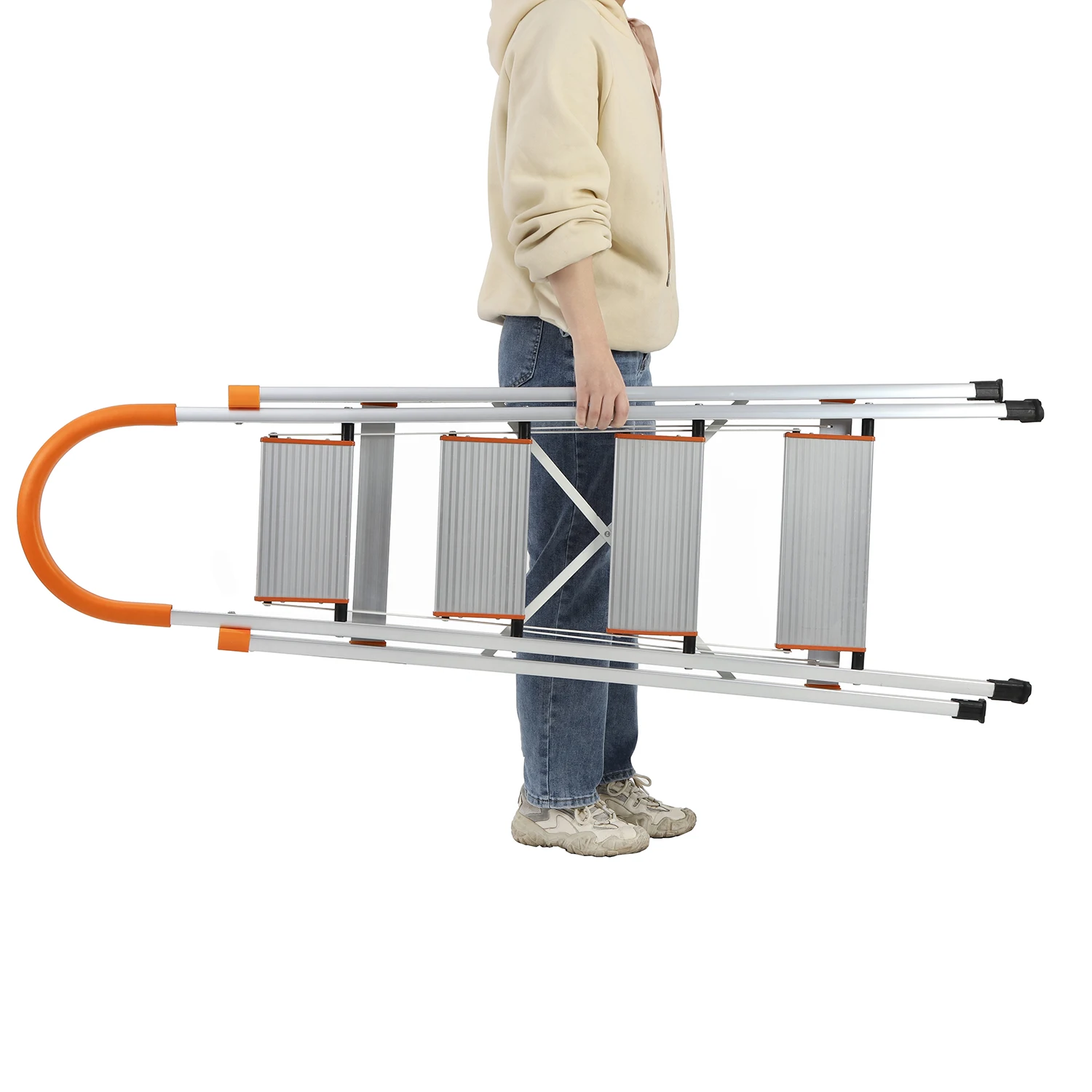 147cm D Type Light Ladder - 150kg Household Library Stairs