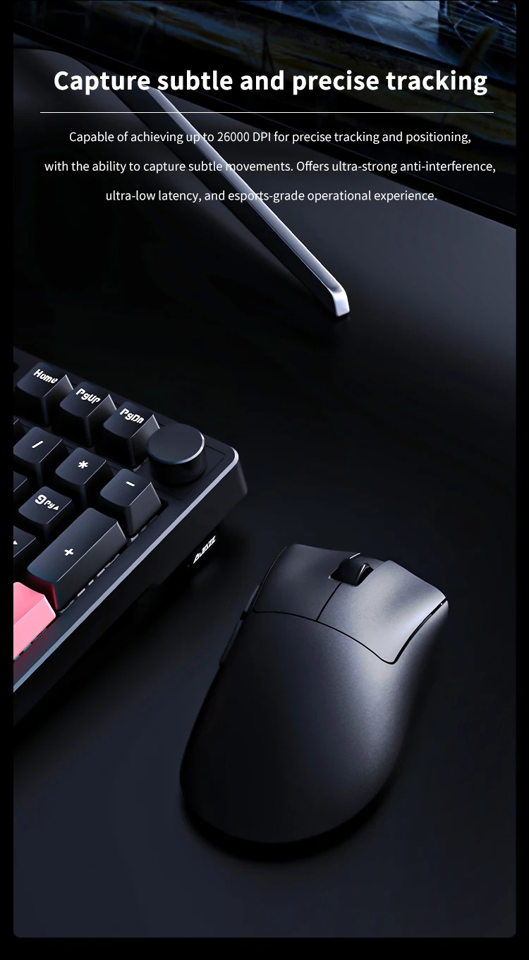 Ajazz AJ199pro Wireless Mouse 2.4G USB Wired Gaming PAW3395 DPI 26000 ...