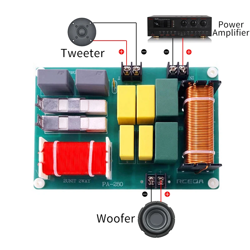 800w Treble Bass Passive 6 18 Inch Frequency Divider Speaker Crossover ...