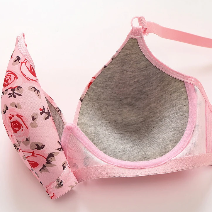 The Latest Design Flower Printed Adjustable Padded Big Size Bras Custom ...