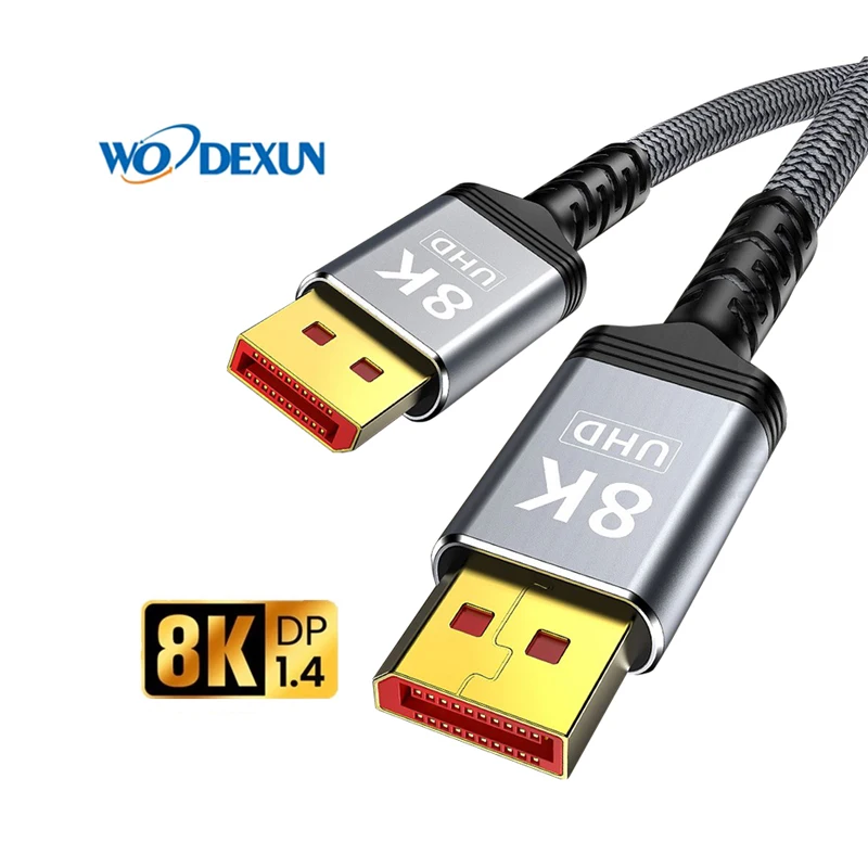 8K DisplayPort Cable DP 1.4 8K 60Hz 4K 165Hz Braid High Speed ...