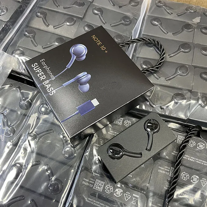 Volume Control Note 10 Headphones In Ear Earbuds Wired Type C Headset ...