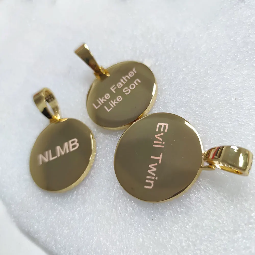 Custom 925 Silver Hip Hop Photo Pendant Necklace & Keychain Odm