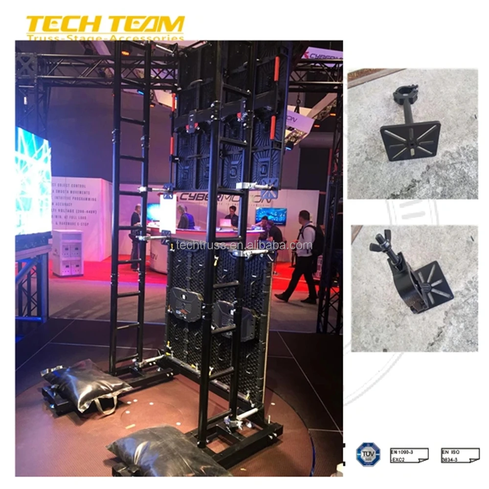 TECHTEAM Aluminum 6082-T6 Flat Truss Stand with LED Screen Wall and ...