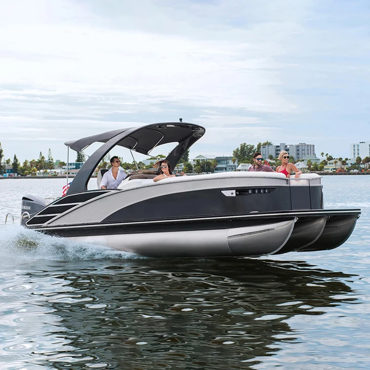 27ft Aluminum Pontoon Boat With Ce Approved Suit For Container Load ...