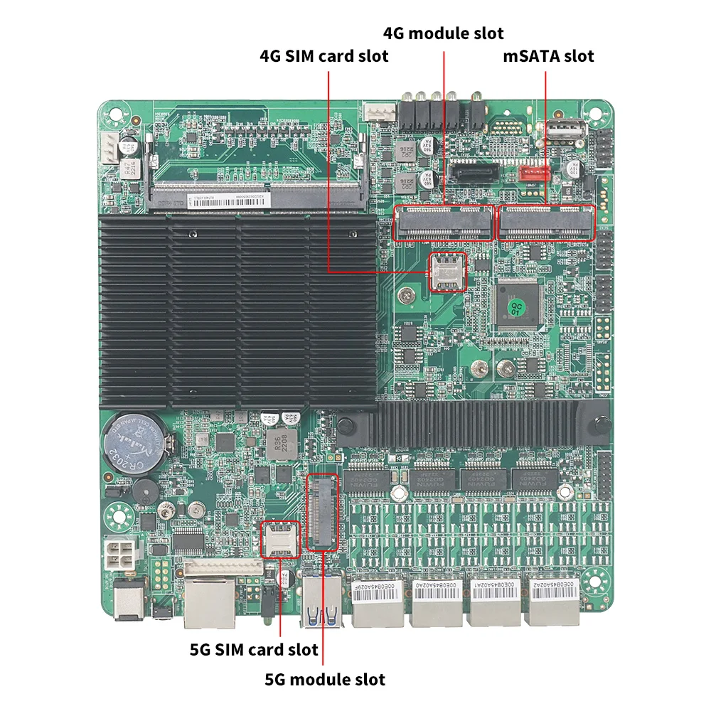 Guanfeng Mini PC J4125 - 4G 5G SIM Card Slot 2 Mini PCIE