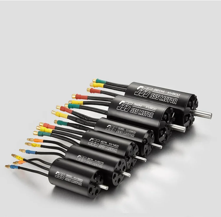 SSS 56123 Brushless DC Motor 9400W 500Kv for RC Model Cars, Ships, and ...