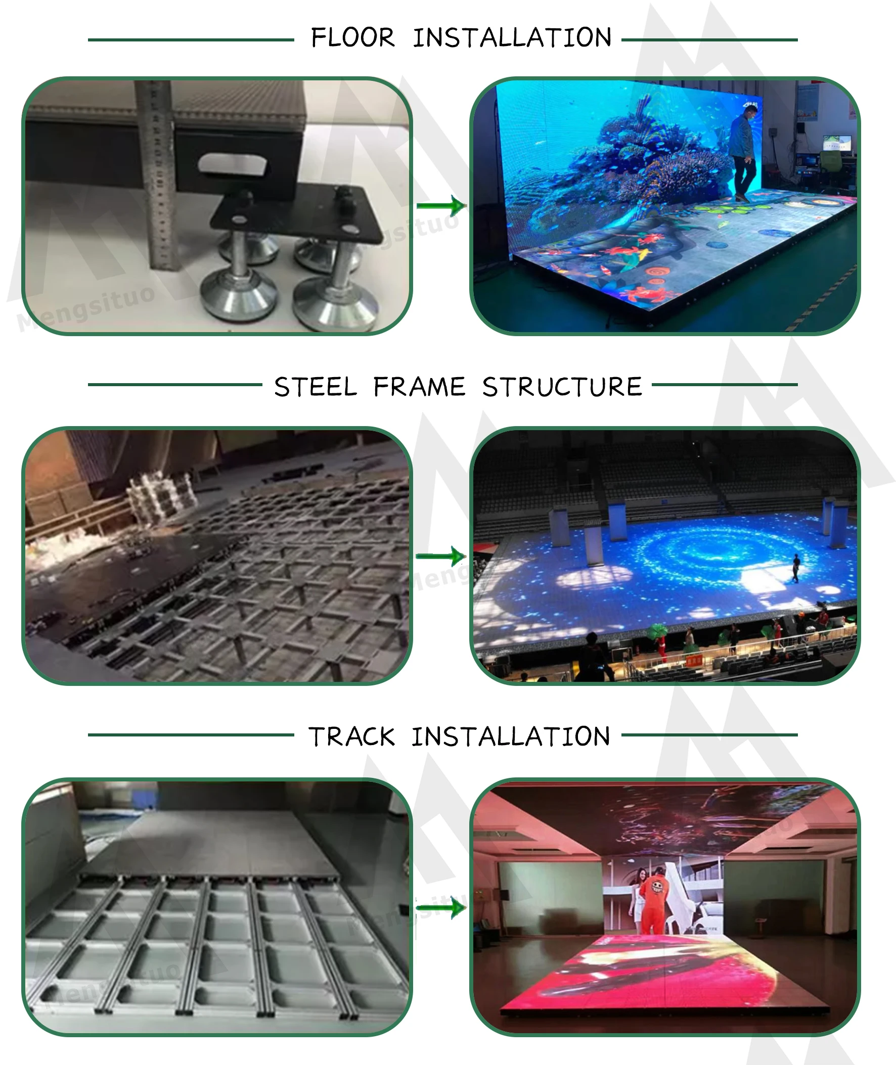 Dance Floor Screen Stage Floor Tile Screen P3.9 Led Intelligent ...