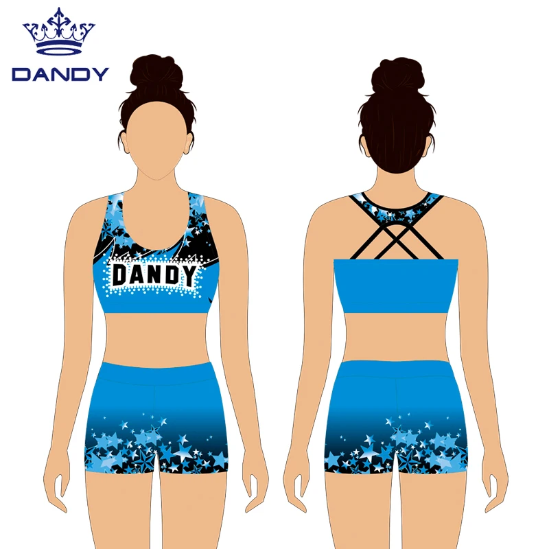 Dandy New Design Custom Sublimation Cheer Tank Top Shorts Training ...