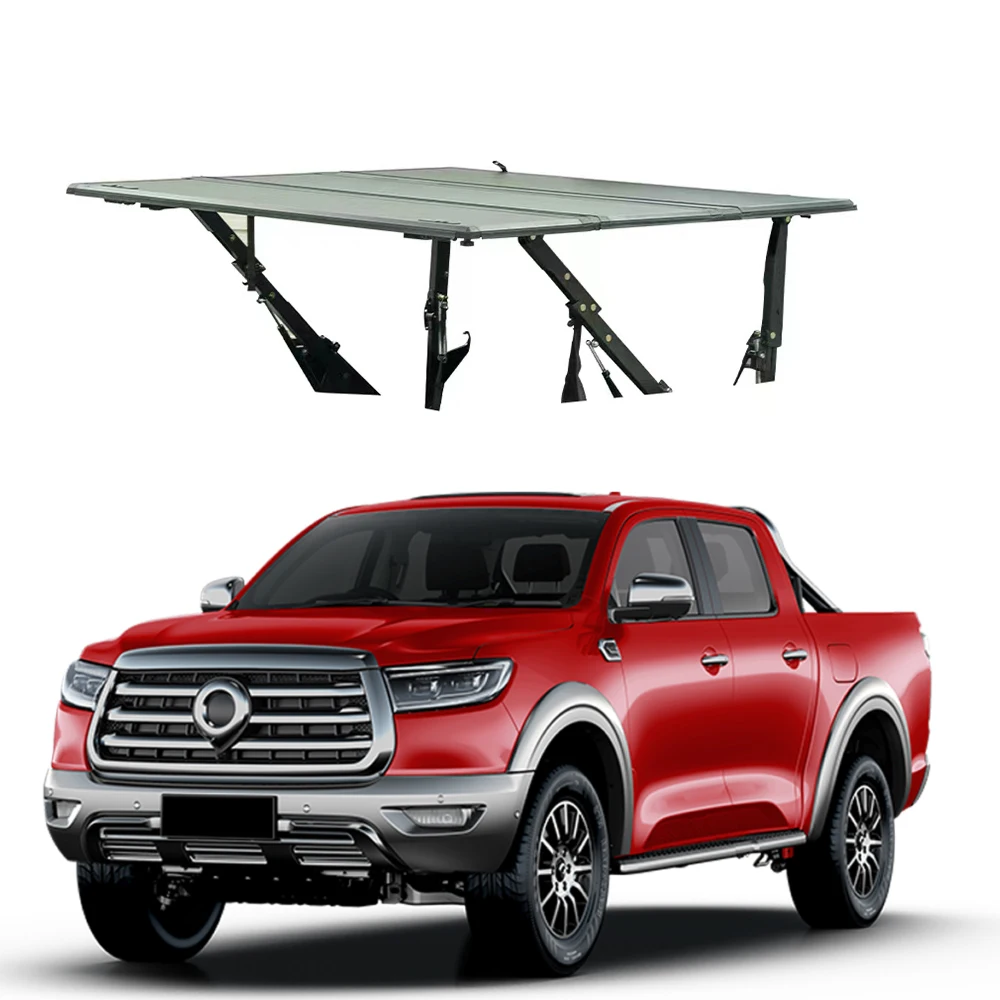 Pickup Tonneau Cover Hard Aluminum Lift-up Tri-fold Bed Cover for Great ...