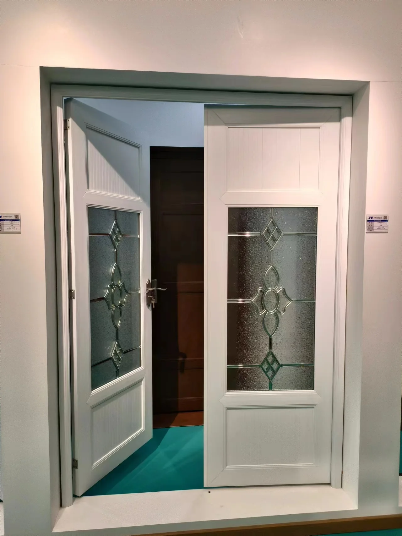 French Casement Door Double Panel Pvc Water Indoor Bathroom Toilet ...