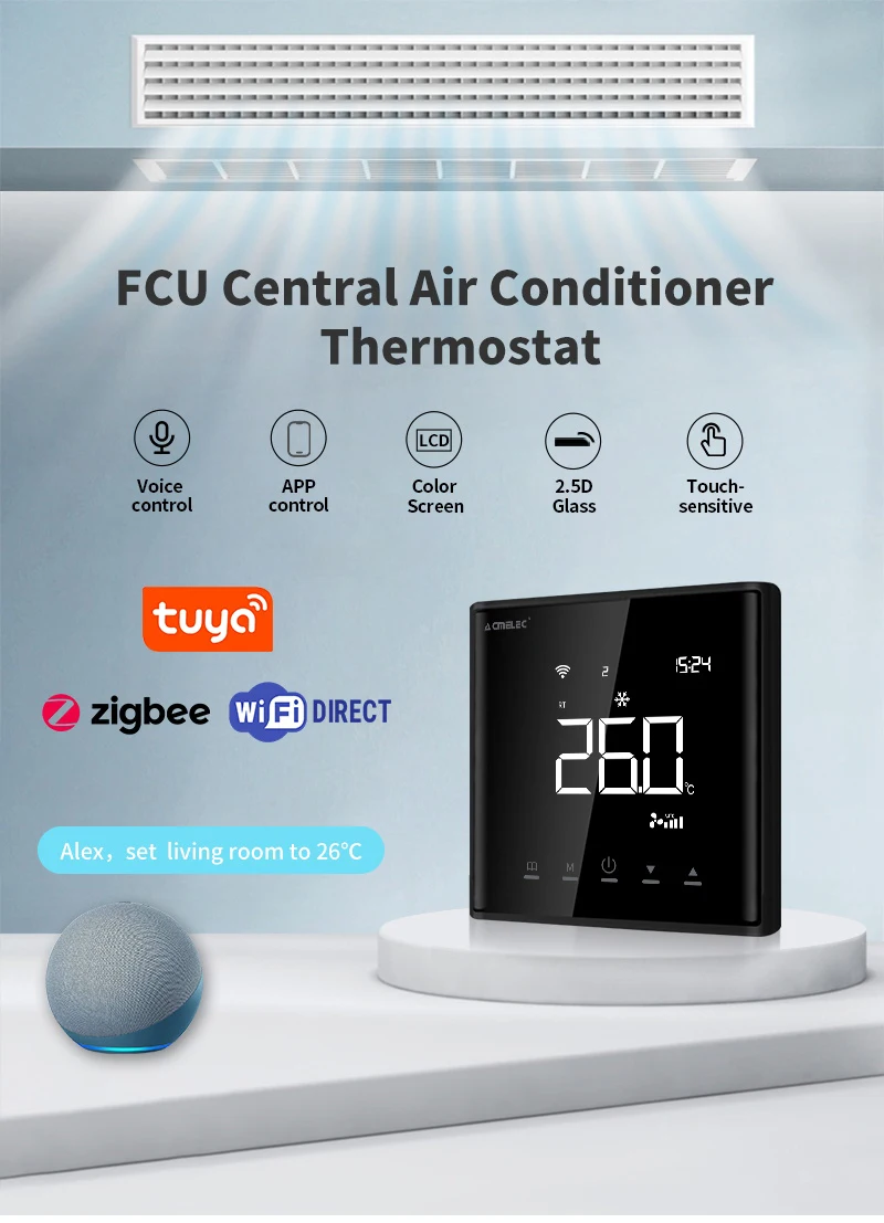 Ogeneral Smart AC Thermostat - Wi-Fi Control & Voice