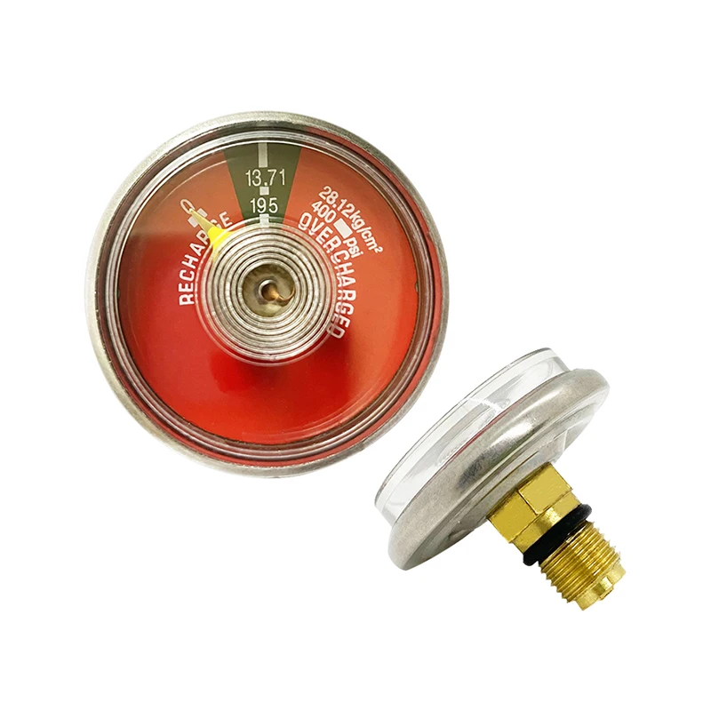 Bourdon Tube Type Spring Pressure Gauge Manometer For Fire Extinguisher ...