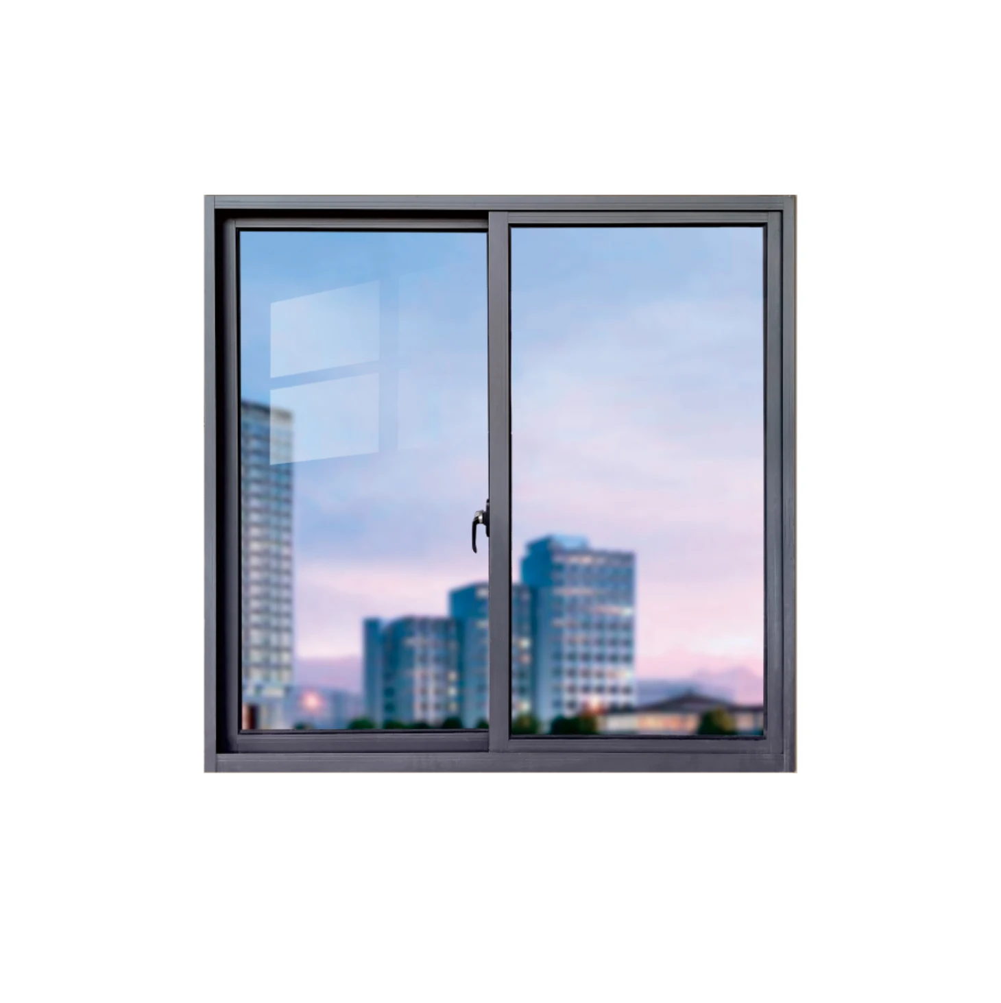 RG85.8 Sliding Aluminum Window Sound Insulation Modern Style Sliding ...