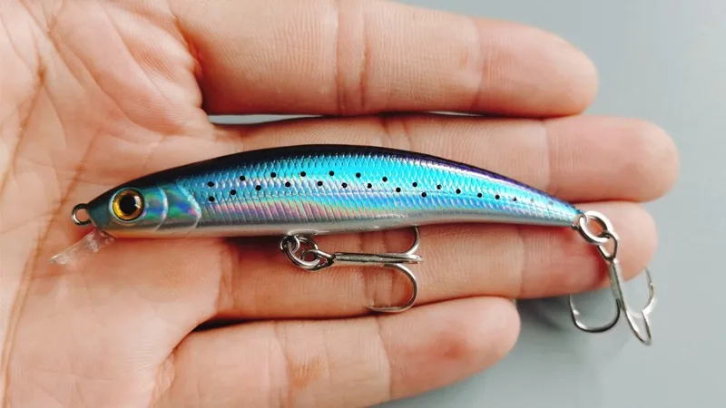Swimming Fish Lure Minnow Salt Water Fishing Bait Fishing Tackle Short ...