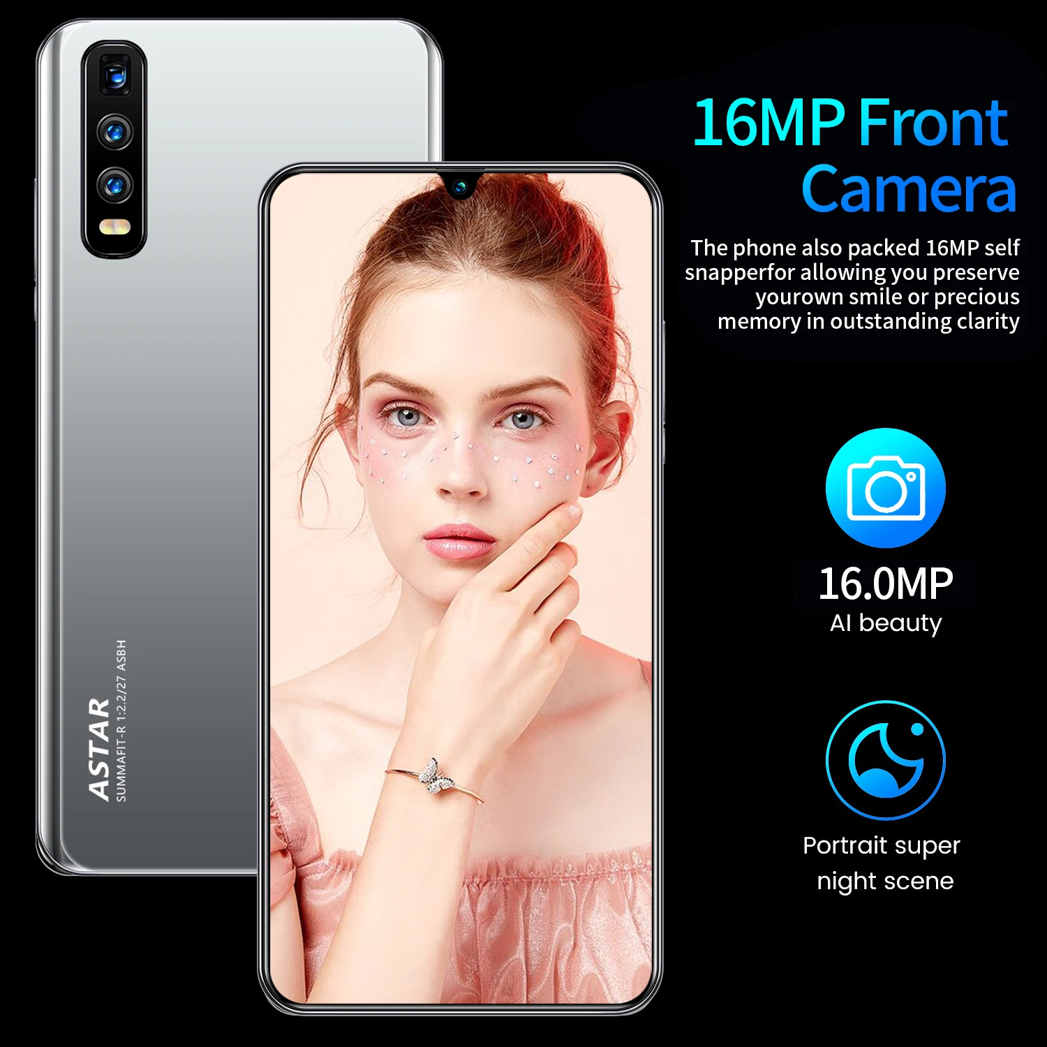 New Big Screen Android Smart Phone 7.0 Inch 8gb+256gb Custom Mobile ...