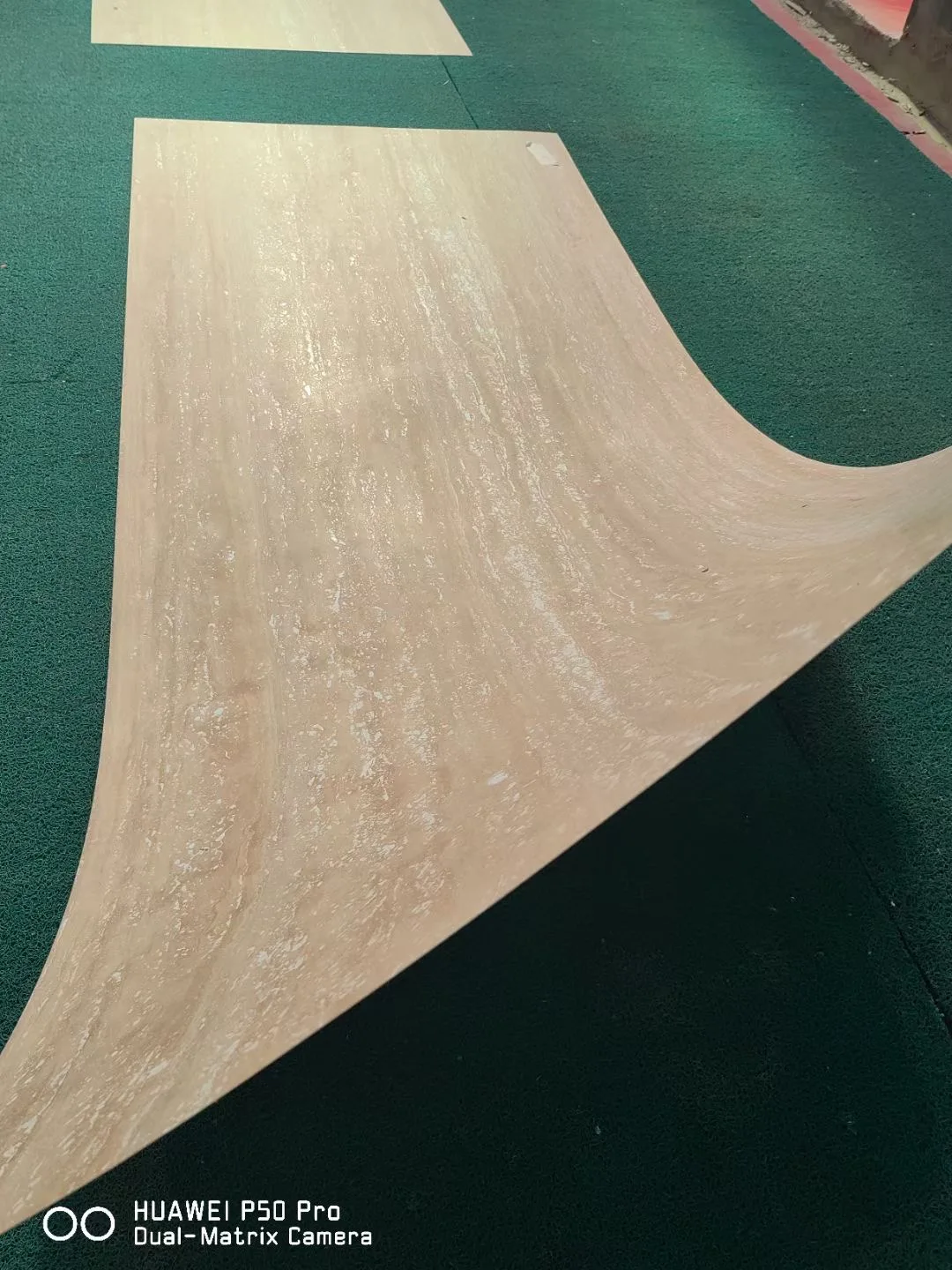 1mm Flexible Natural Stone Travertine Panel Ultra Thin Sheets Marble Veneer