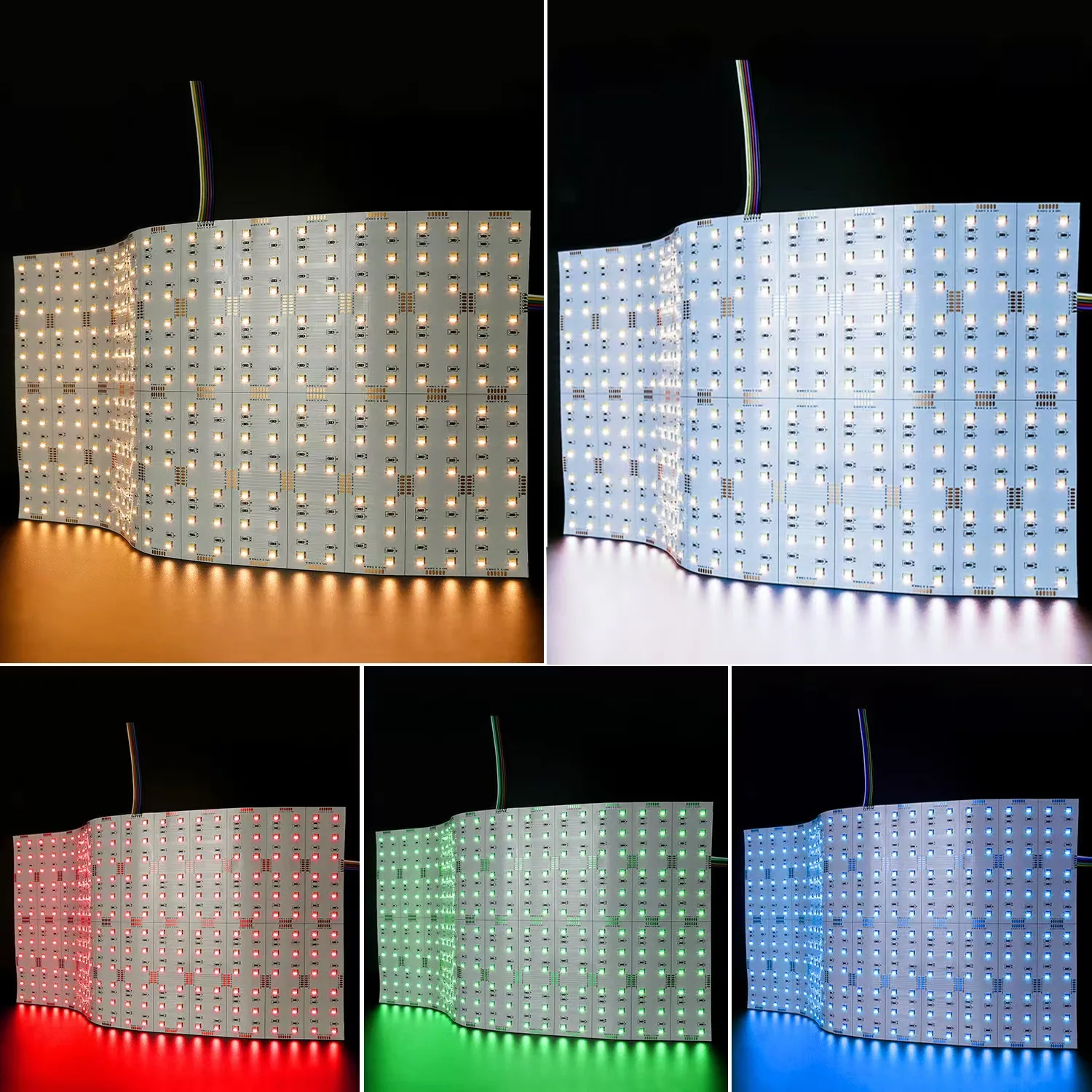 Smd5050 Led Sheet RGB RGBW Rgbcct Cuttable Led Backlight Sheet Flexible for Translucent ...