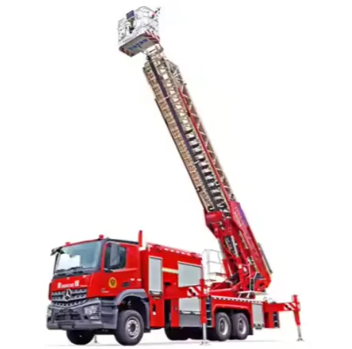 Foam Water Firefighting Aerial Ladder Platform Fire Truck YT53G1 Rescue ...