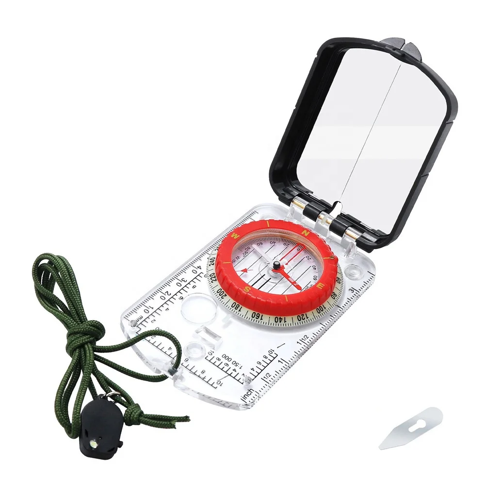 Orienteering Map Compass Sighting Mirror Compass with Adjustable ...