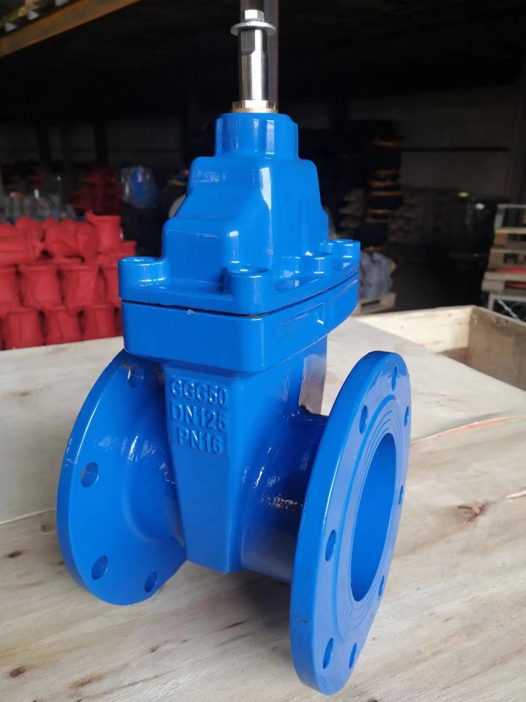 Blind Rod Soft Seal Flange Gate Valve Cast Iron Resilient Seated Gate ...