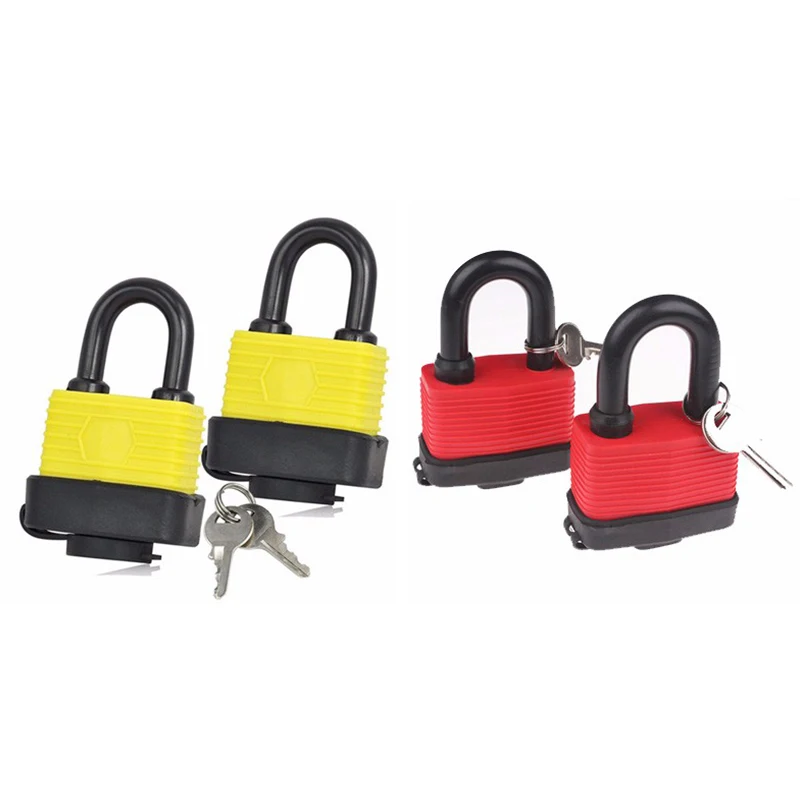 Curved Plastic Dust Proof and Waterproof Laminated Padlock