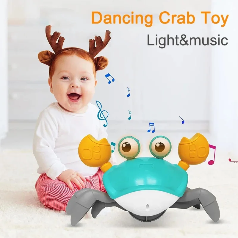Wholesale Electric Automatic Crab Induction Toy With Musical Light ...