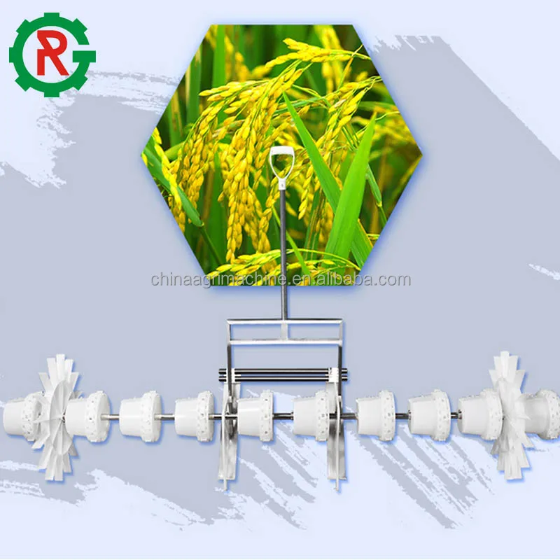 Hand Push Manual Rice Drum Seeder - Durable & Efficient