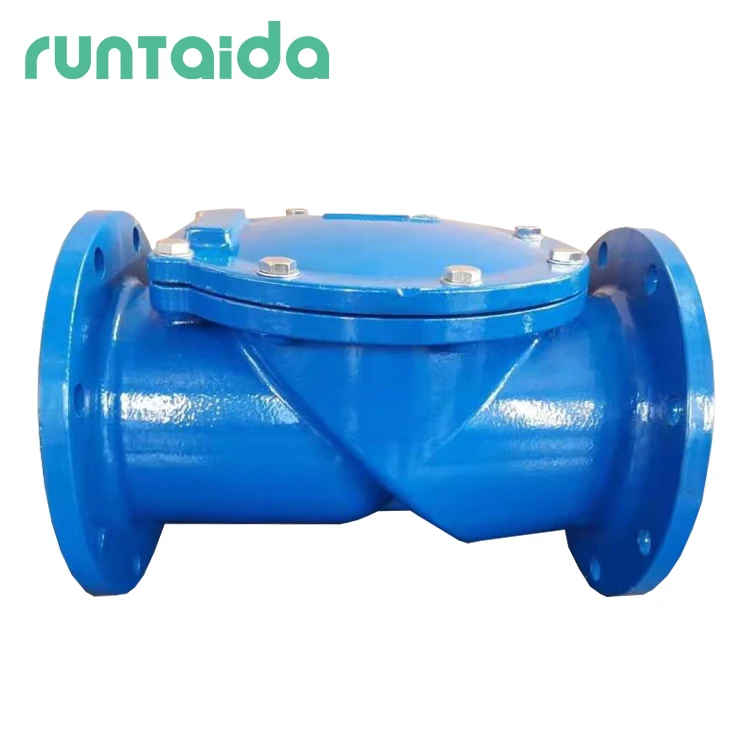 Ductile Iron PN10 DN200 Horizontal Double Flange Water Disc Check Valve ...