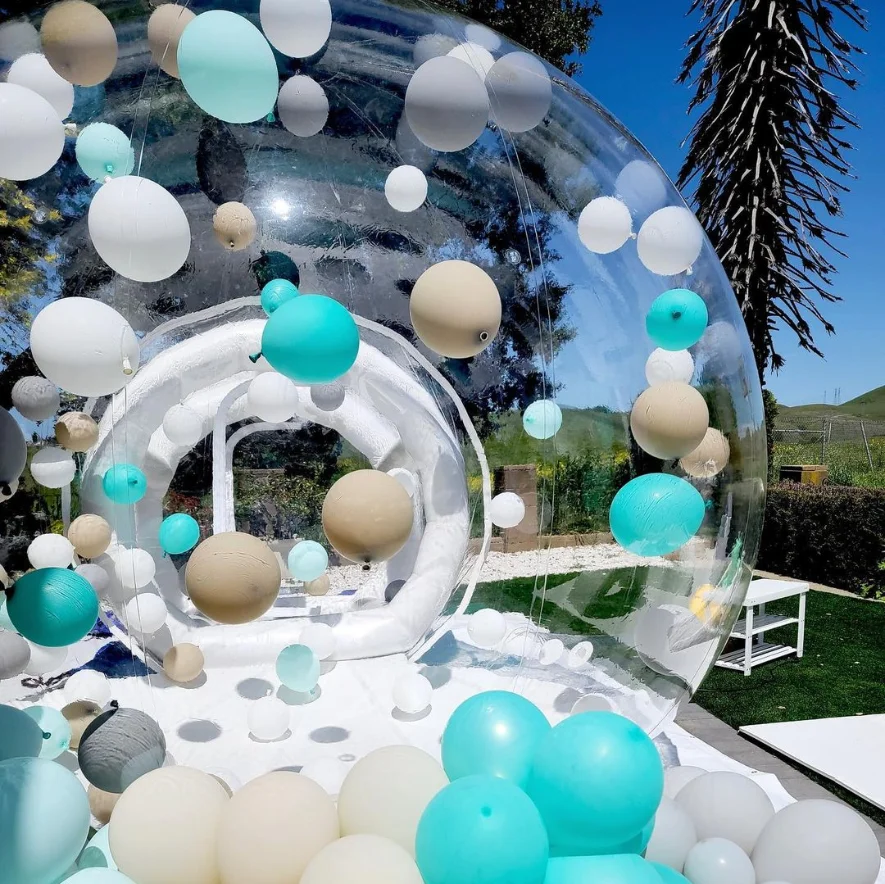Bubble Bounce House Room Inflatable Clear Domes Kids Tebt Bouncy Tent ...
