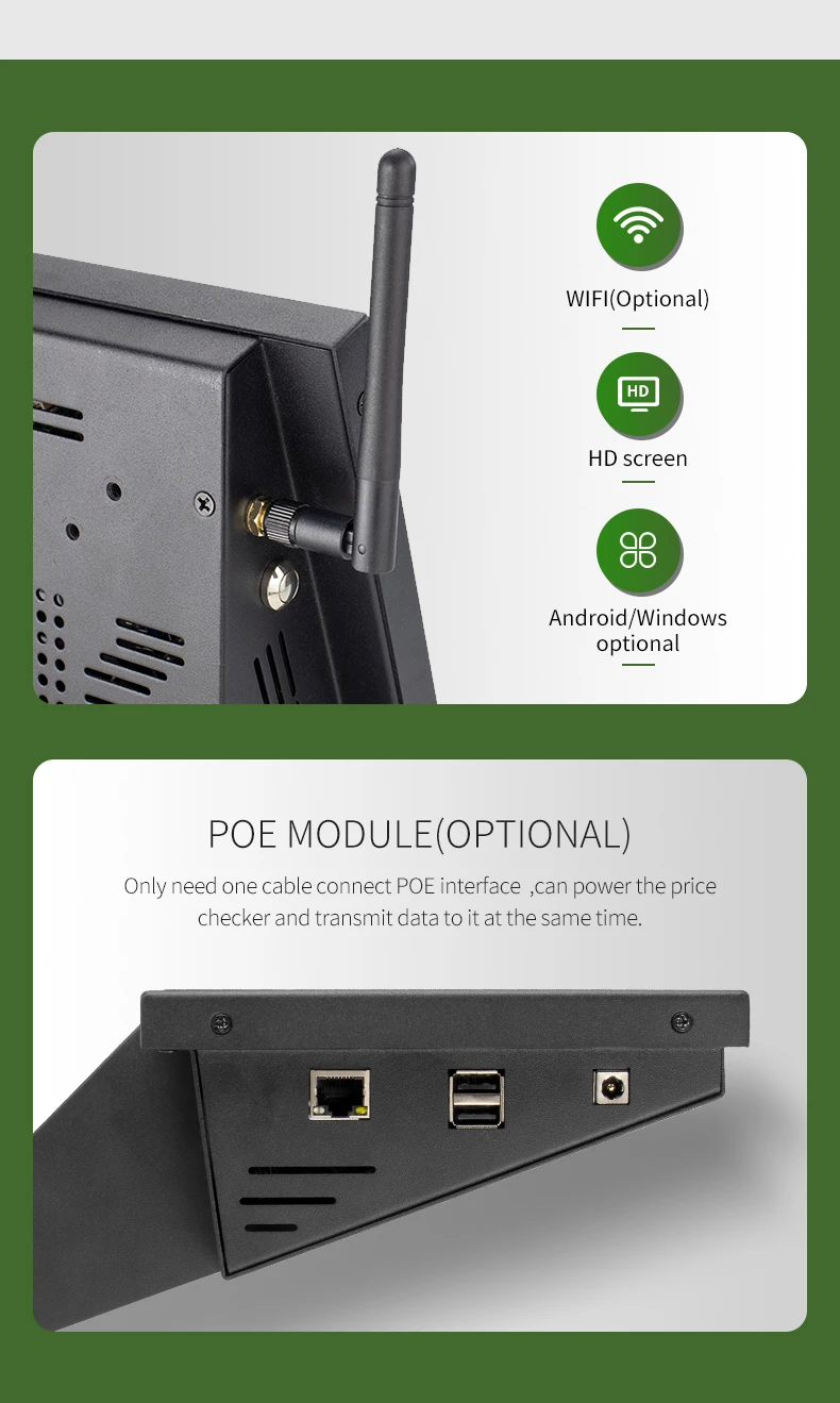 T100 8inch Touch Screen Kiosk - Price Checker & Barcode Scanner