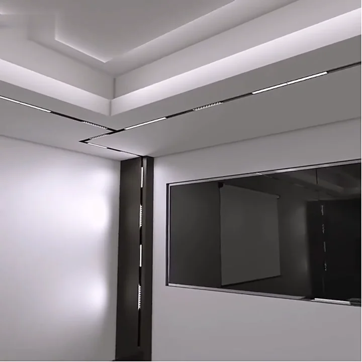 Modern Recessed Magnetic Track Light Linear Magnet Track Lighting ...