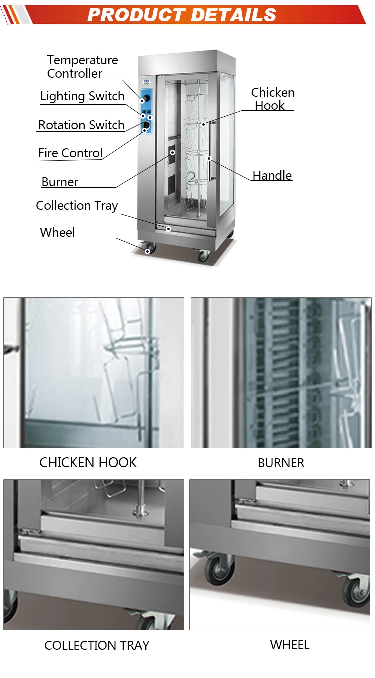 Electric & Gas Vertical Rotisserie (single Door) Stainless Steel ...
