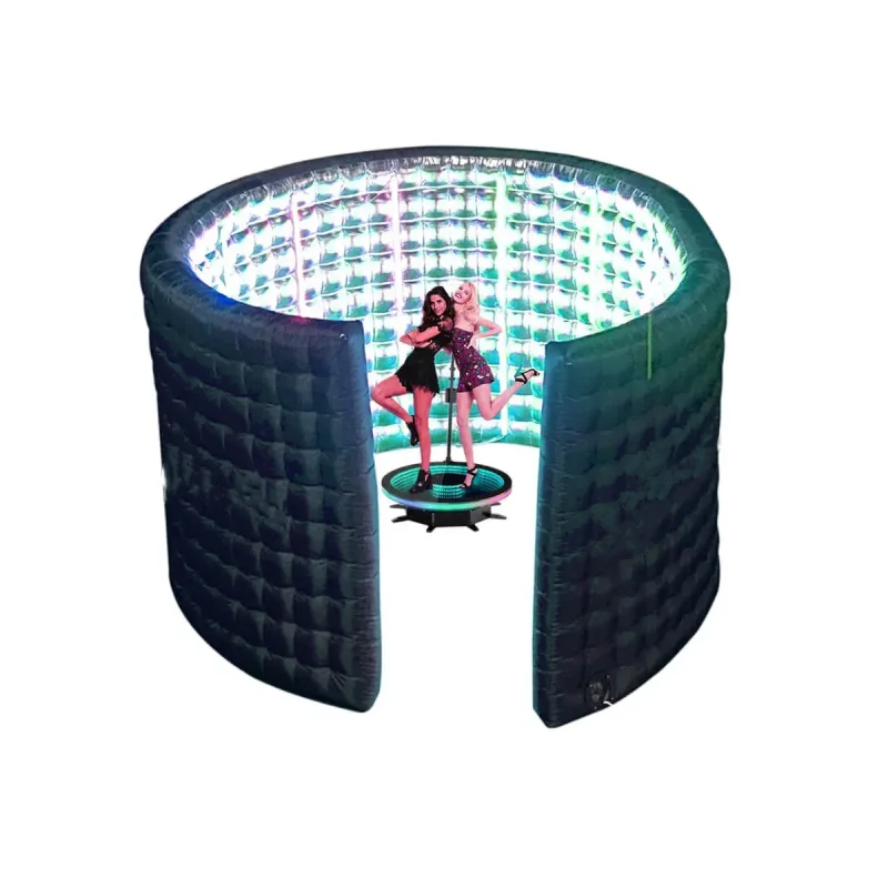 Customized Inflatable 360 Photo Booth,Spiral Shape Enclosure Inflatable Backdrop Booth - Buy Led ...