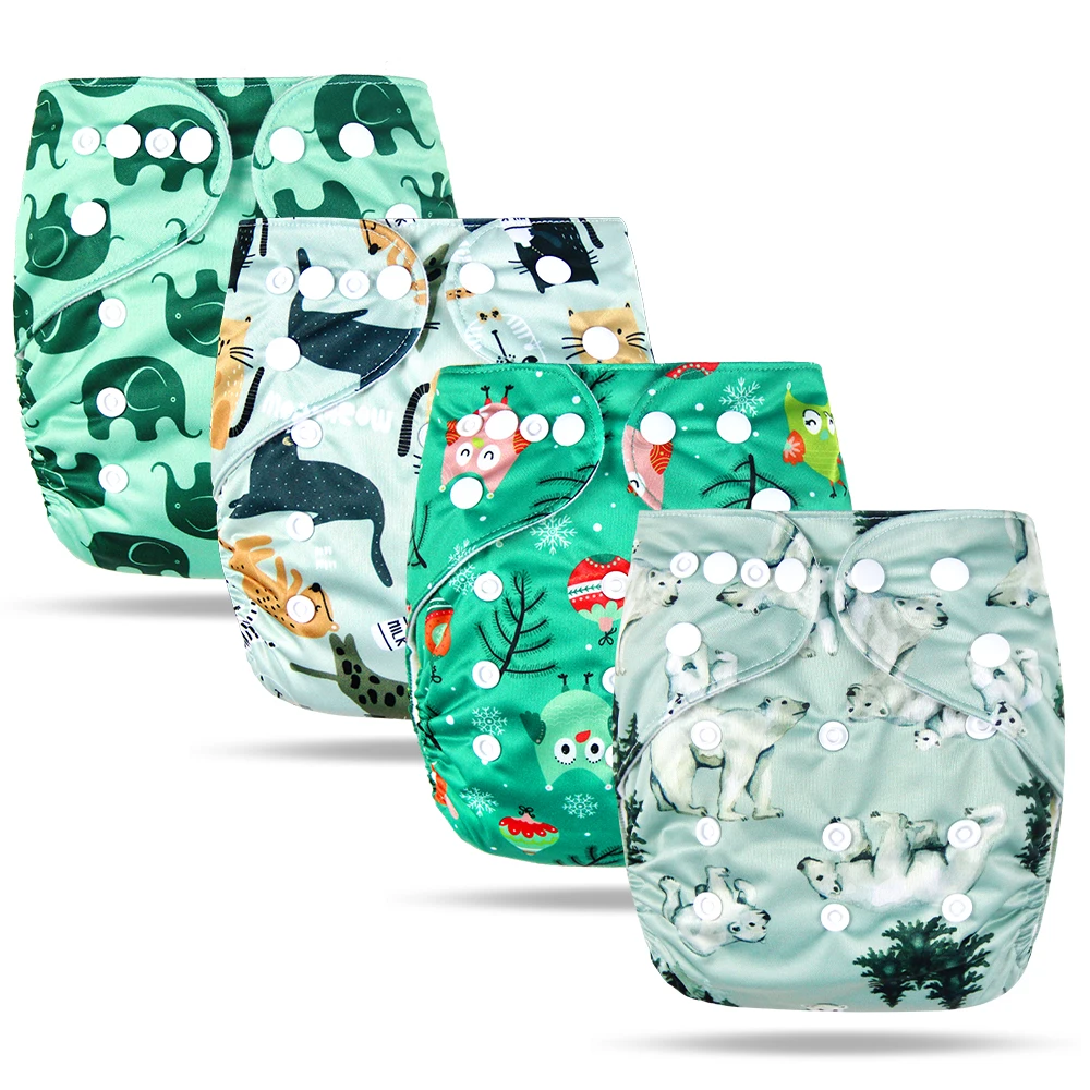 Baby Cloth Diapers - Stylish, Leak Guard, One Size Fit All