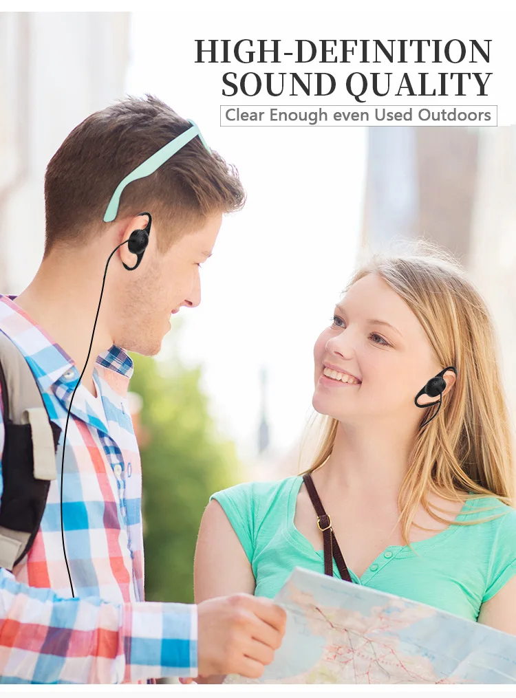 D-type Ear Loop Unilateral Teaching Language Earphones Wired Conference ...