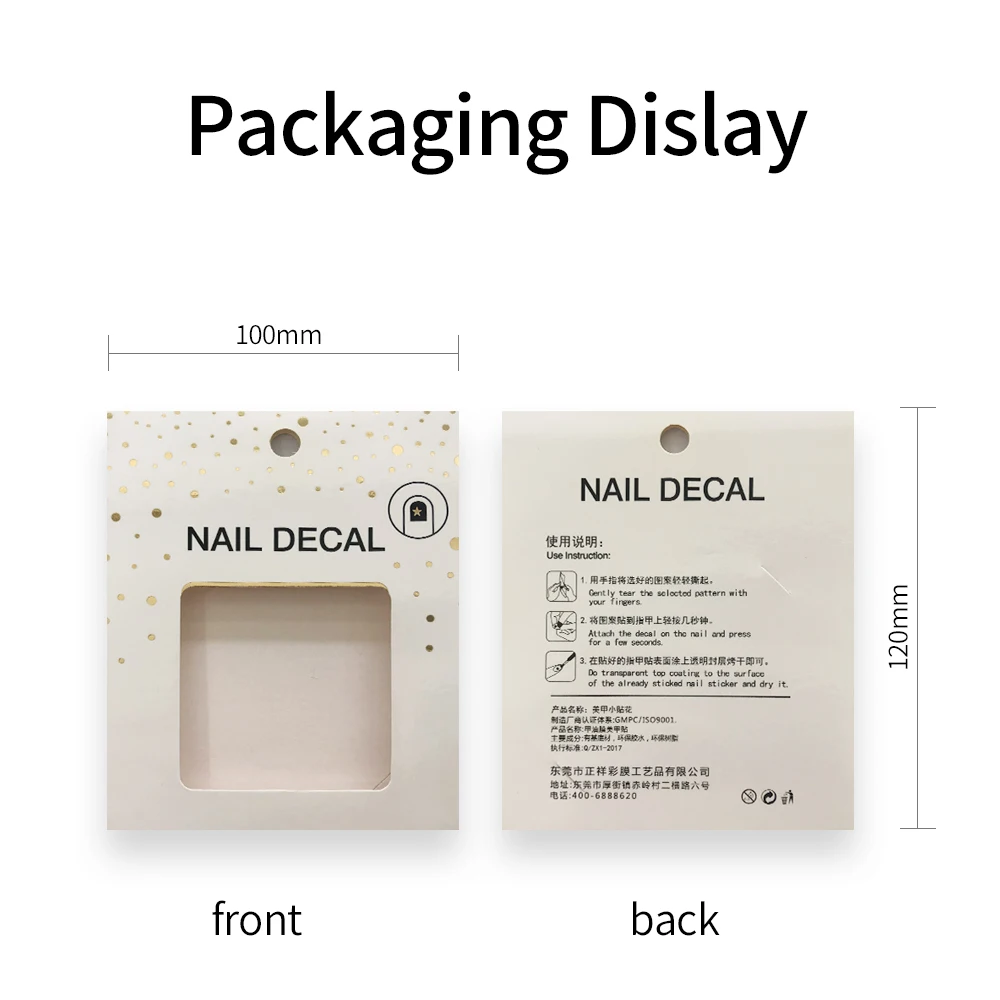 Wholesale Oem 3d Custom Design Nail Stickers Water Proof Gold Luxury ...