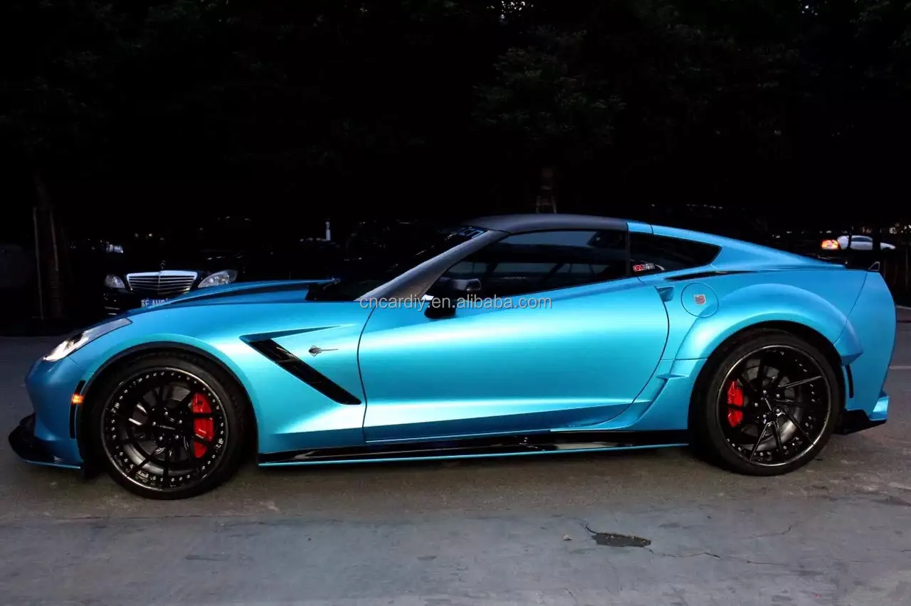 Wide Body Kit Designed For Chevrolet Corvette C7 Z06 Z07 Of The Front ...