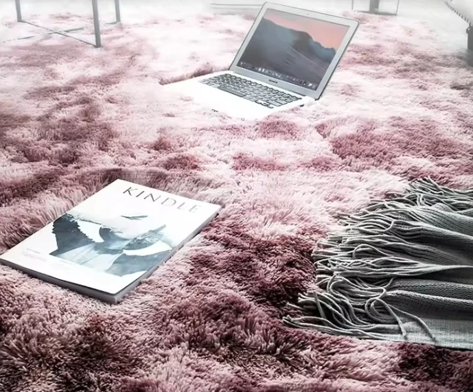 Modern Patterned Indoor Bedroom Carpets - Fluffy Anti-Dust Rugs ...