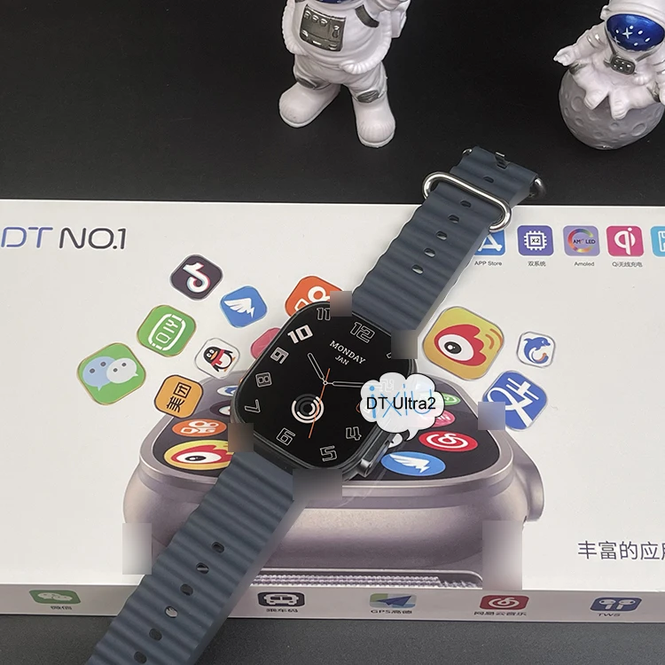 2024 New Dt Ultra 2 S9 Ultra Smart Watch 2+16gb Memory 880mah Battery ...